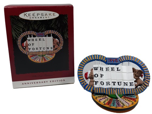 1995 Hallmark Wheel of Fortune Dated Keepsake Ornament Game Show ...