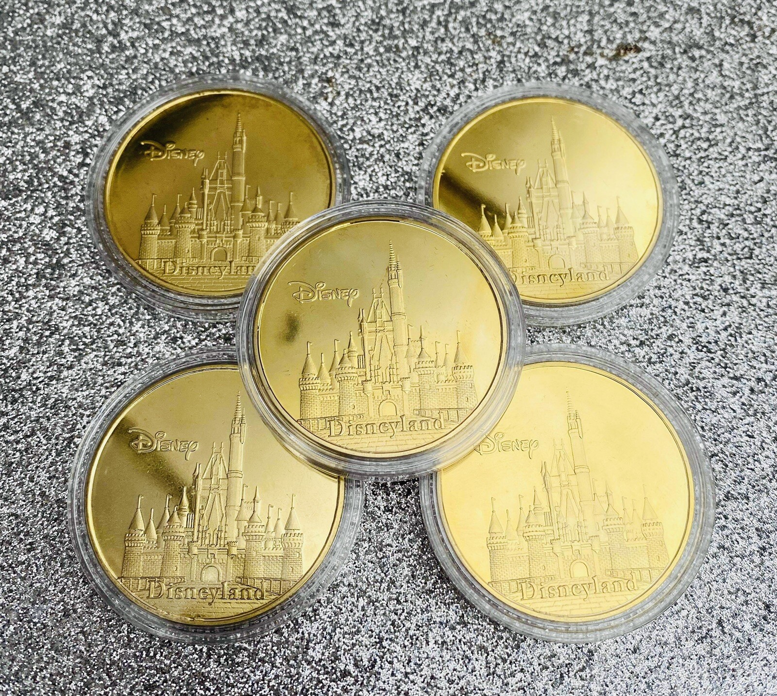 Disney Anniversary Fantasia Micky & Minnie Mouse Collection Gold Plated ...