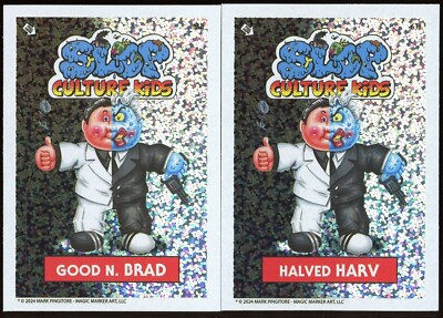 2x) FOIL SP Batman Two-Face Harvey Dent Slop Culture Garbage Pail Kids ...