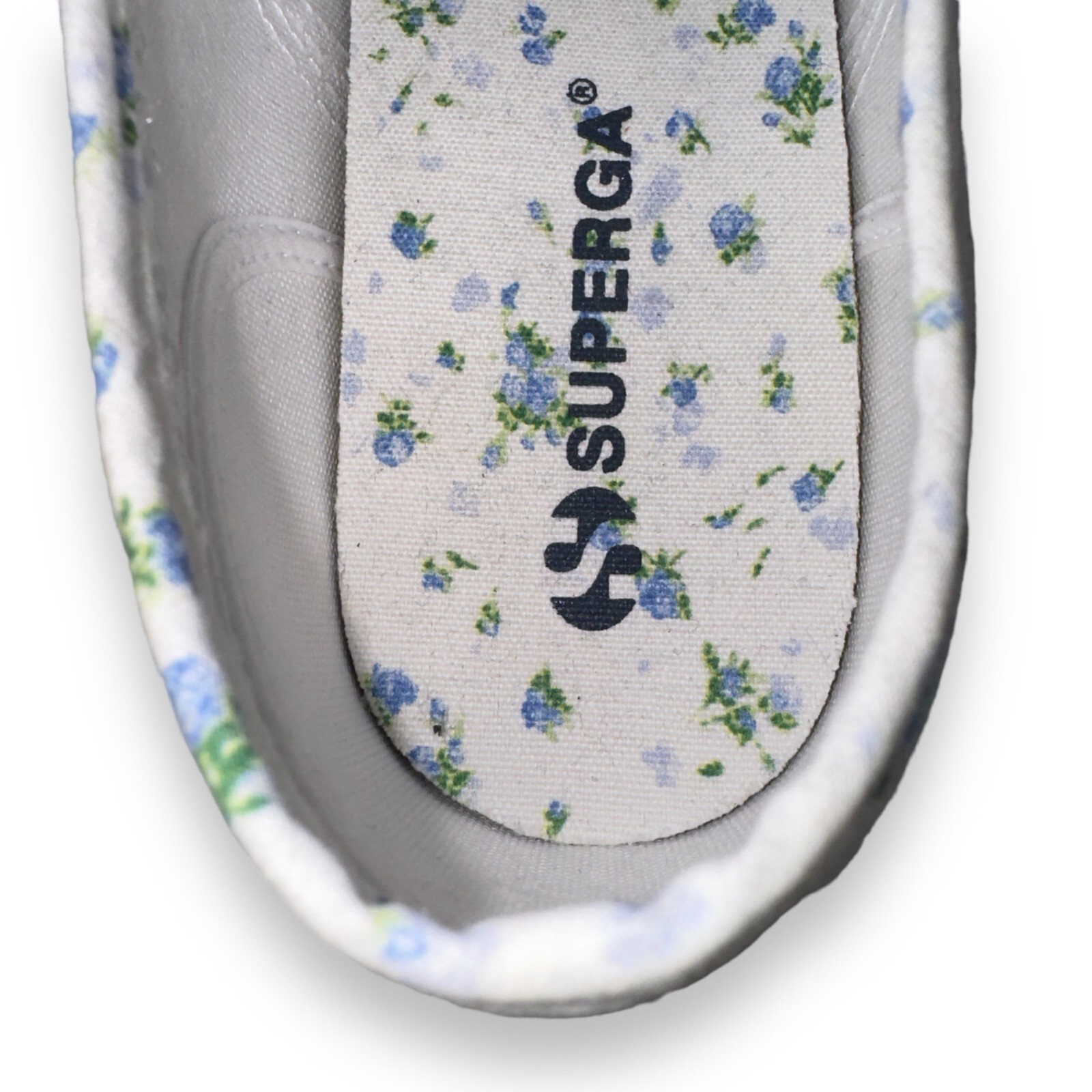 Superga 2750 Flower Print Casual Print Sneakers White / Lt. Blue Women ...