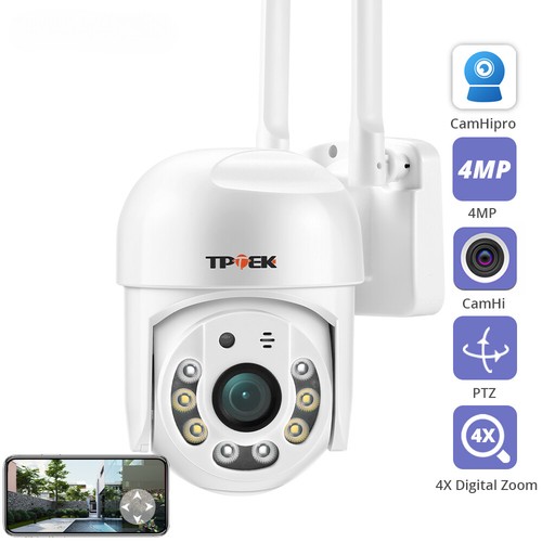 4MP 2K PTZ IP Camera WiFi Video Security Surveillance 4X Digital Zoom ...
