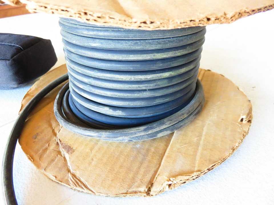 5/16" Solid Rubber Cord- Black -70 Duro EPDM. Approx 30 feet. New ...