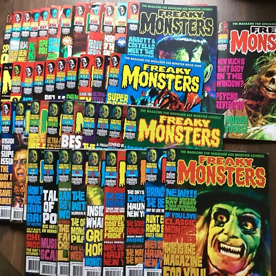 freaky monsters magazine lot #1-#41 (45 Magazines In All) VG-M Very ...