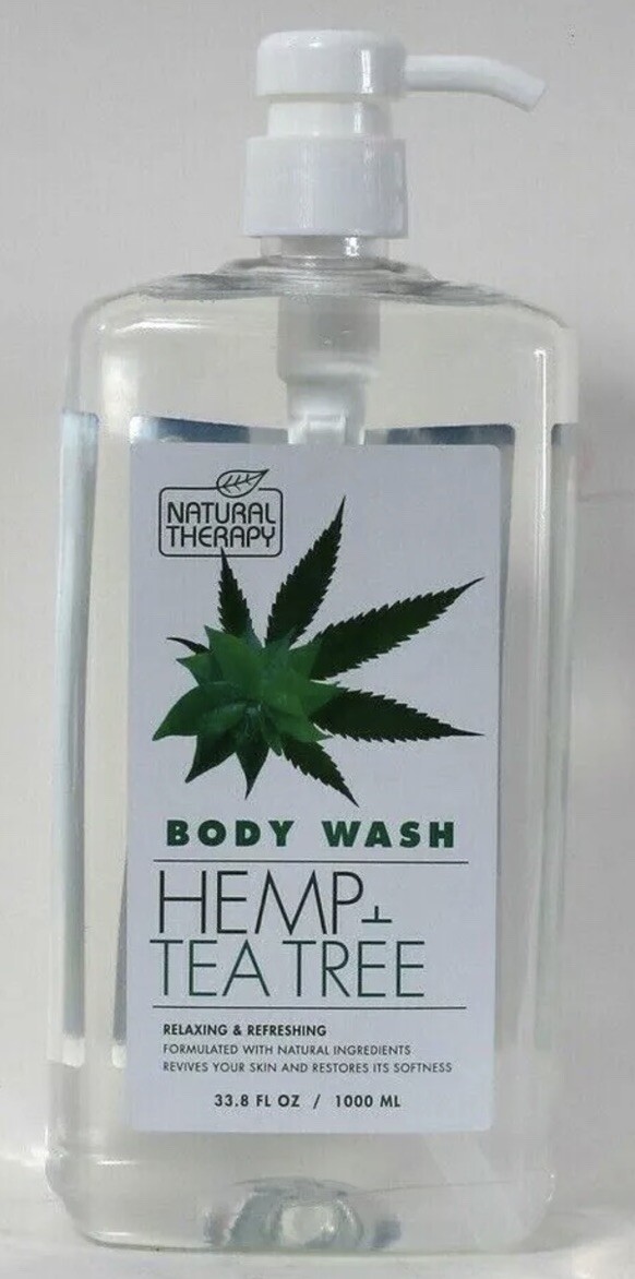 1 Bottle Natural Therapy 33.8 Oz Hemp & Tea Tree Relaxing & Refreshing ...