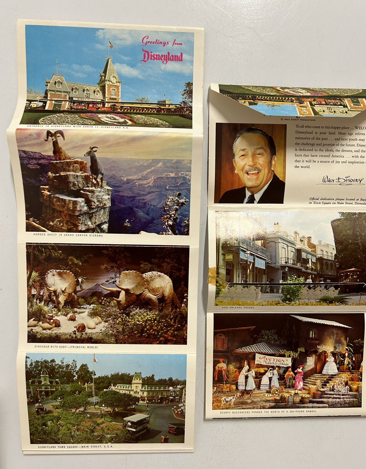 5 PCS of 1968 DISNEYLAND Family Vacation Ephemera Brochures, Photos ...