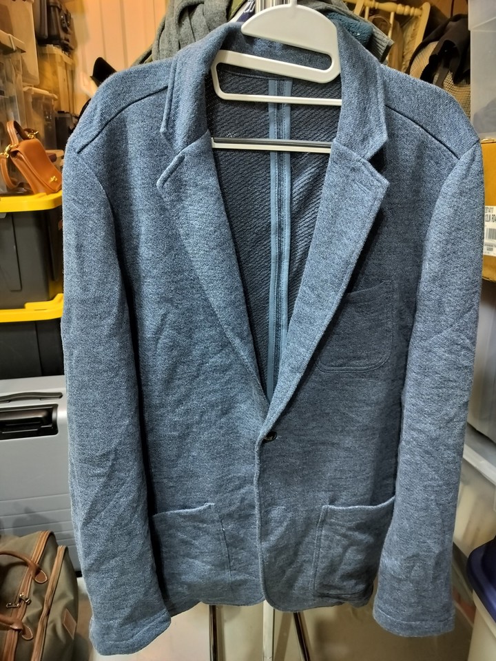 Inlet Knit Blazer - Deep Navy Melange | eBay