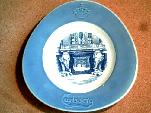 Carlsberg Laboremus Pro Patria Plate Wallhanging Denmark Elephant nut ...