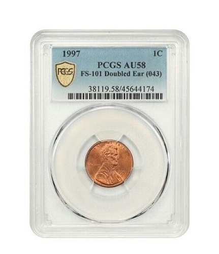 1997 Lincoln Cent Doubled Ear FS-101 PCGS AU58 | eBay
