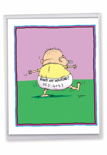 1 Big Funny Congratulations Greeting Card - How Is My Walking Congrats ...