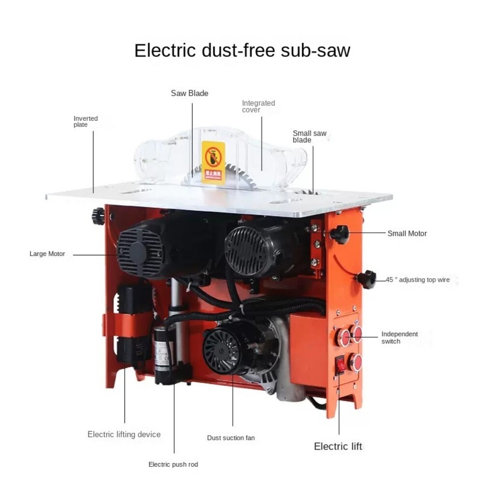 Electric Dust-Free Table Carpenter's Push Sliding Table Brushless ...