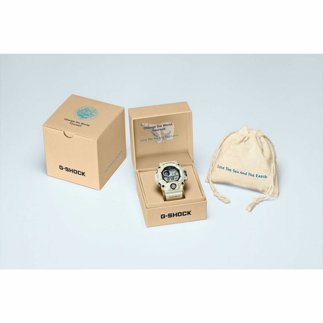 Casio G-SHOCK RANGEMAN 55 mm White Resin Case, White/Blue Carbon Fiber ...