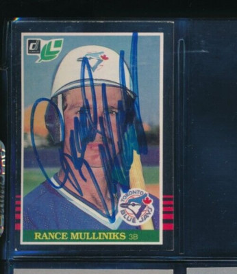 1985 Leaf #153 Rance Mulliniks Toronto Blue Jays Signed Autograph (GN53 ...