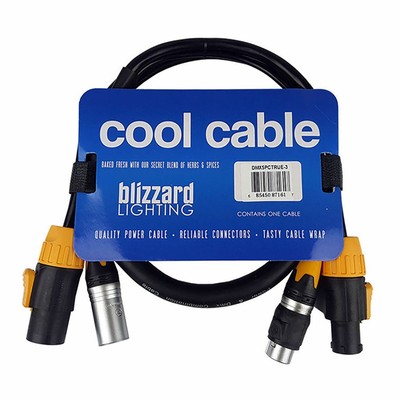 Blizzard Cables DMX 5-Pin and PowerCON True1 - 3 ft Combo Cable | eBay