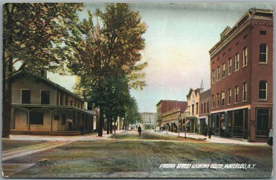 WATERLOO NY VIRGINIA STREET ANTIQUE POSTCARD | eBay