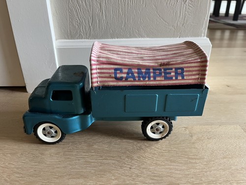 Vintage 1960’s Structo Camper Truck With Canopy Pressed Steel | eBay