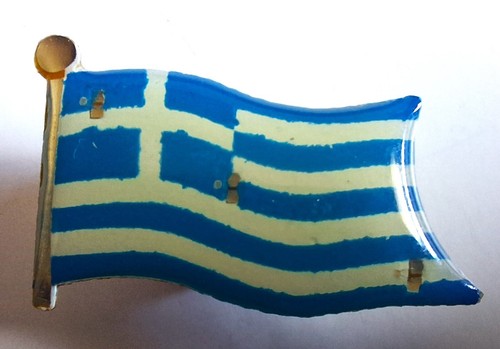 2004 ATHENS Summer OLYMPICS GREEK FLAG PIN with magnetic back - Athens ...