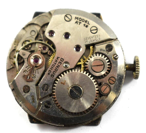 Vintage Benrus Manual Wind 17J Model AT1 Wrist Watch Movement lot.a3 | eBay