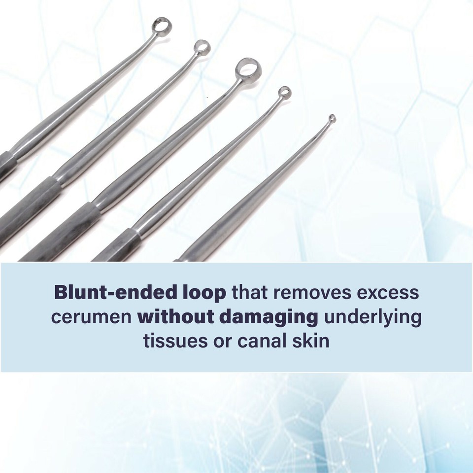 Set Of 5 Buck Ear Curettes Blunt Curved Ent Surgical Instruments | eBay