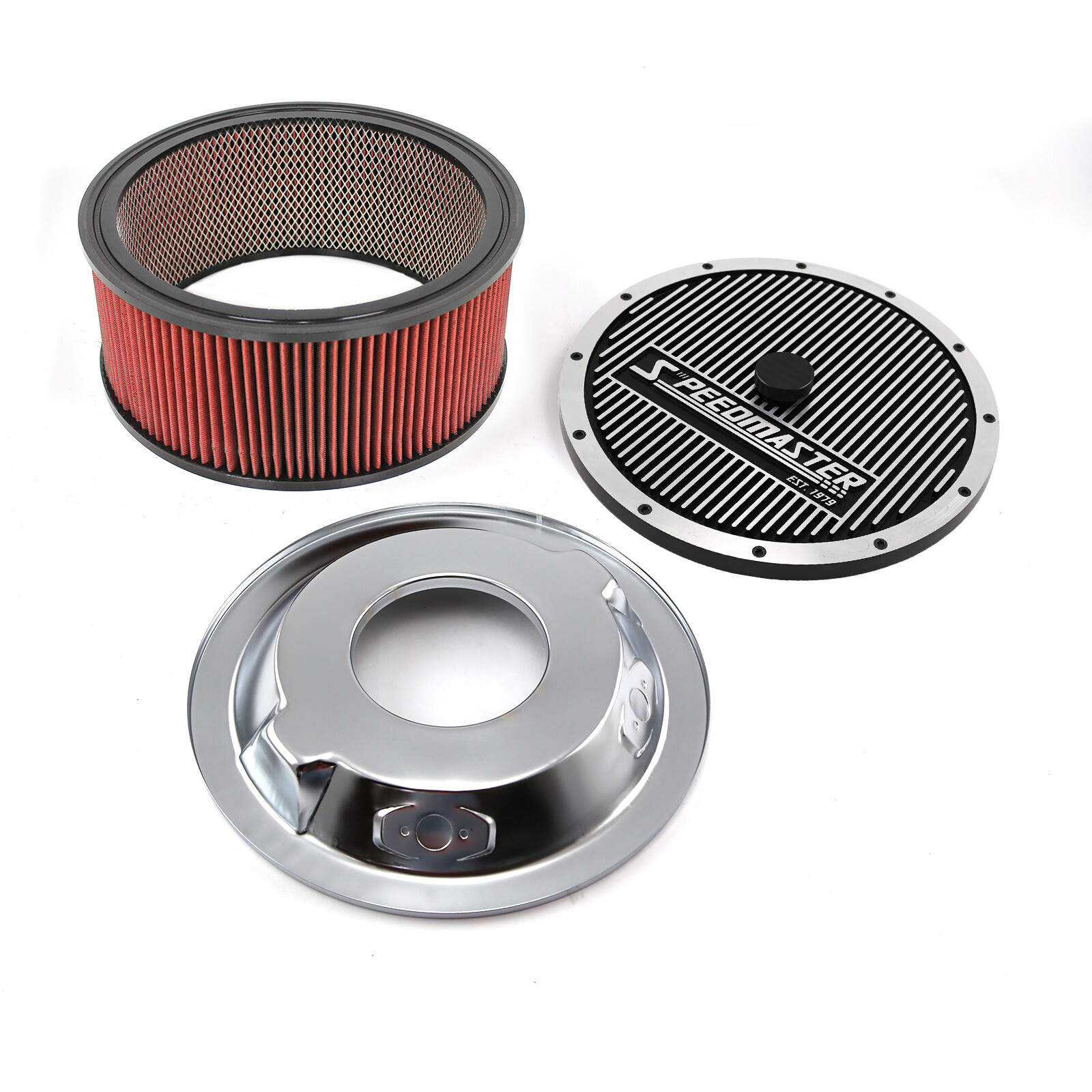 14" x 6" Washable Element Elite Top Dropped Base Air Cleaner Kit ...