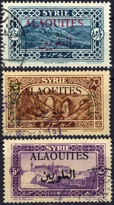 Alaouites 1925 Mosques Overprinted Used (SC# 33-35) | eBay