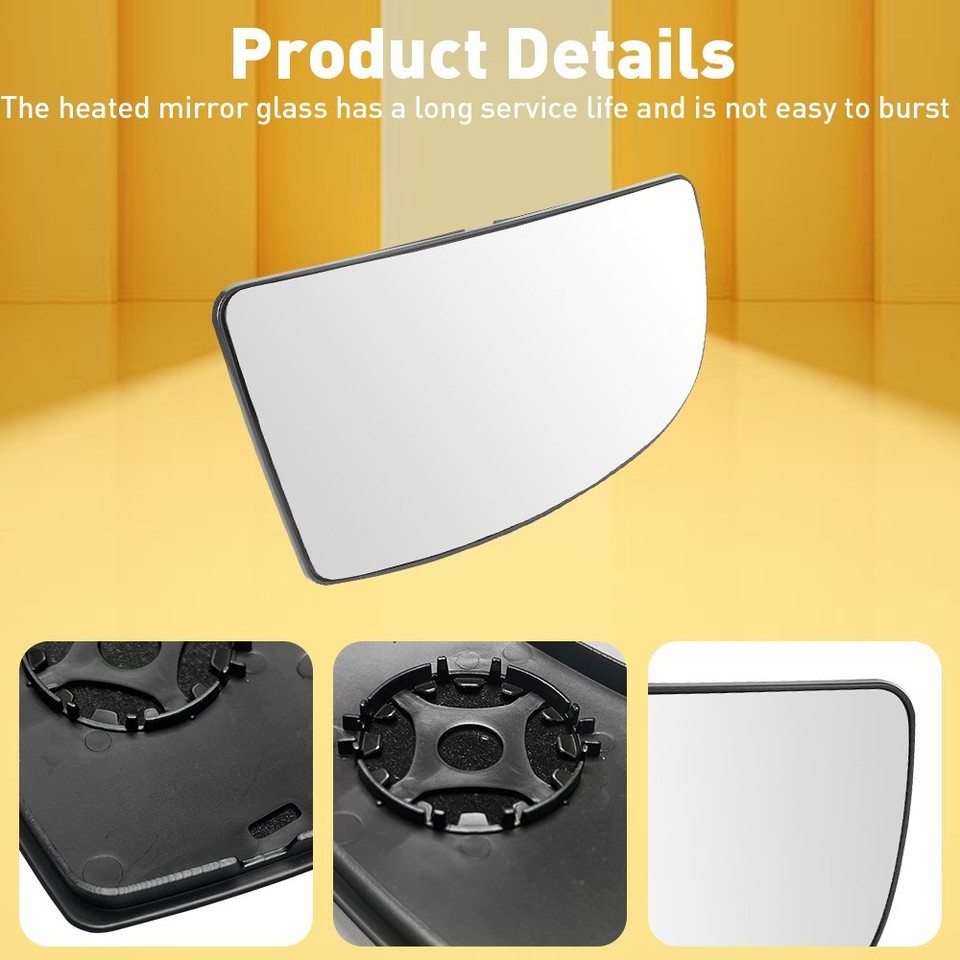 4x Upper/Lower Right Left Side Towing Mirror Glass For 2015-22 Ford ...