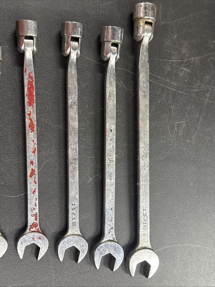 Mac Tools Flex Head Combination SAE Wrench Set 8 Pc CLF-12 To Clf 26 | eBay
