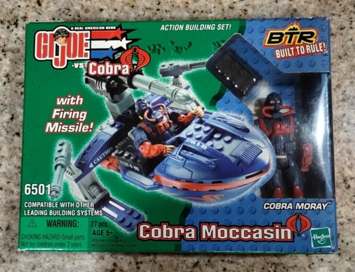 Vintage 2003 Hasbro BTR GI Joe Cobra Moccasin w/ Cobra Moray Figure ...
