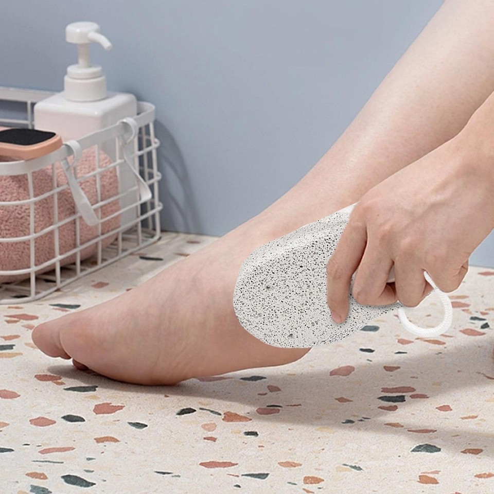 2 Pcs Useful Foot Pumice Stone For Feet Hard Skin Callus Remover And ...