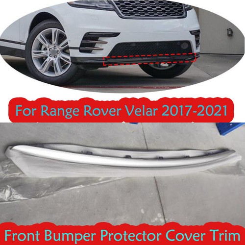 silver Front Bumper Protector Cover Trim Strip For Range Rover Velar ...