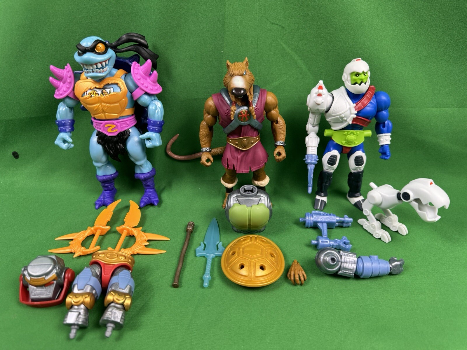 Turtles of Grayskull SLA'KER / SPLINTER / MOUSE-JAW / MOTU x TMNT w/BAF ...
