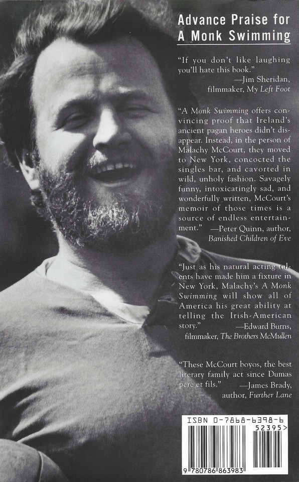 A Monk Swimming by Malachy McCourt [Hardcover 1998] Brand New ...