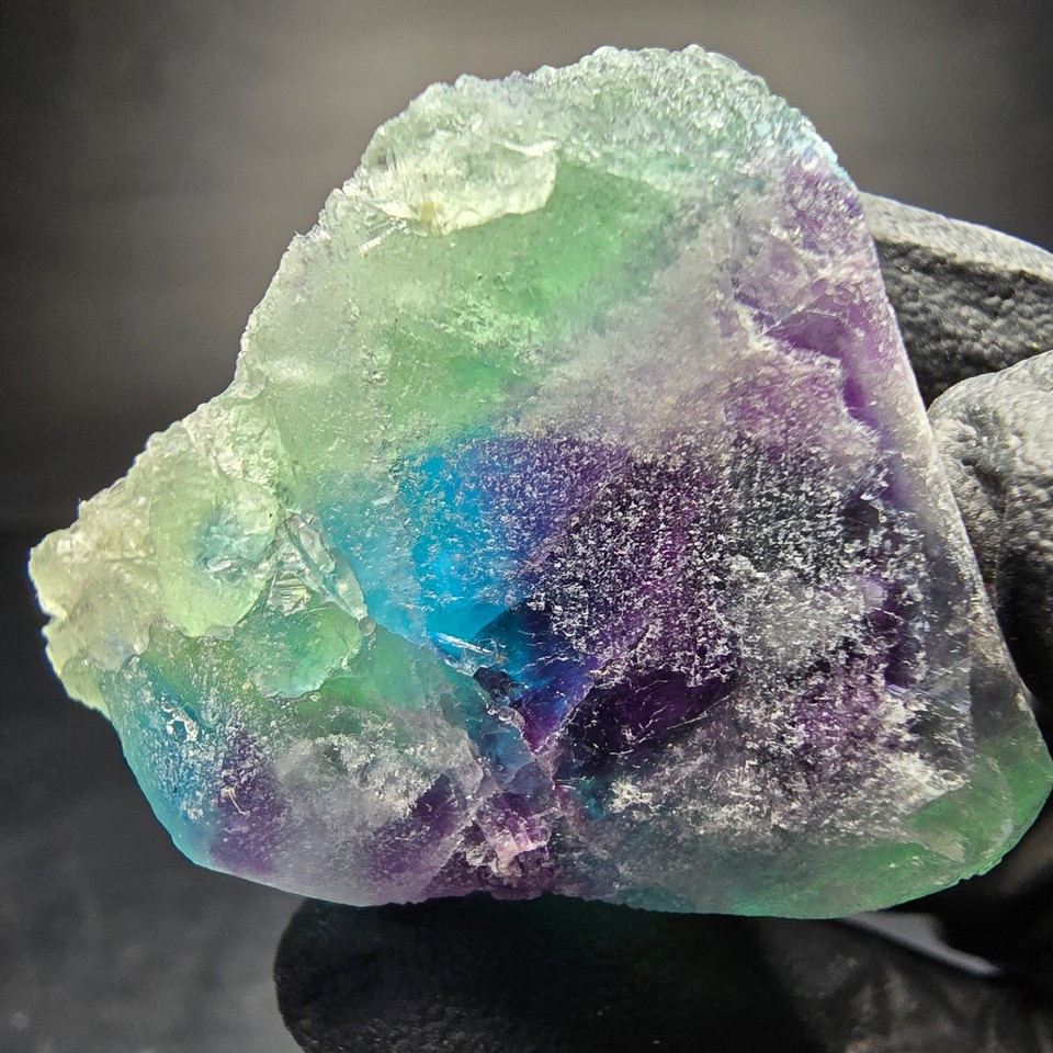 Beautiful Phantom Fluorite specimen green purple turquoise Omehane ...