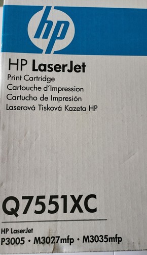 Genuine HP Q7551XC High Yield Black ⚫️Toner Print Cartridge *Sealed Box ...