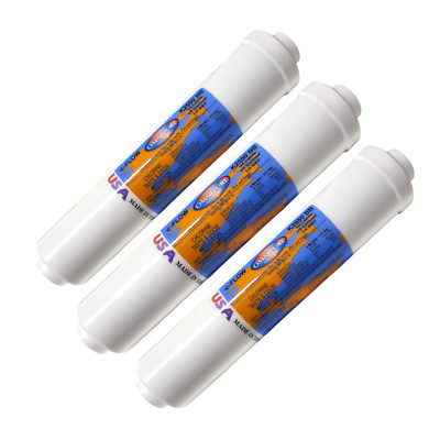 Omnipure K2550-BB Inline Calcite/Magnesium & GAC 10" x 2" Port 1/4 ...