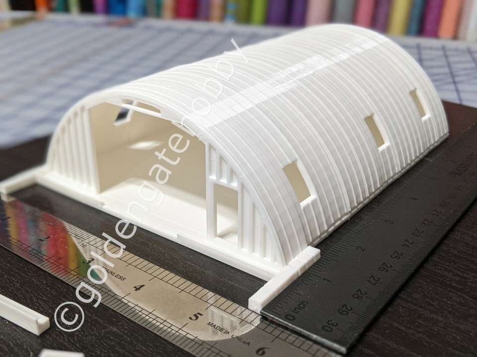 HO Scale Modular Quonset Building / Hut Kit, White, In Stock and Ready ...