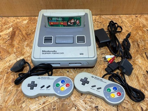 Nintendo Super Famicom Console Set Japanese Version SNES + Rockman set ...