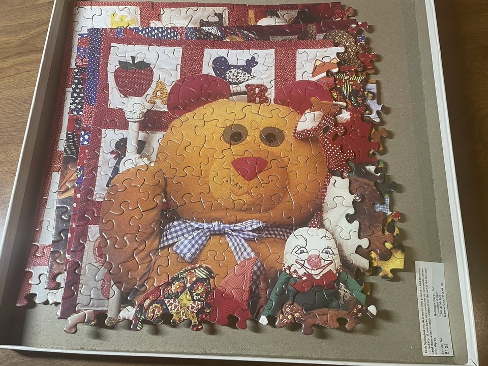 1978 Springbok Cuddly Companions Puzzle 500pc Vintage Plush Animals ...