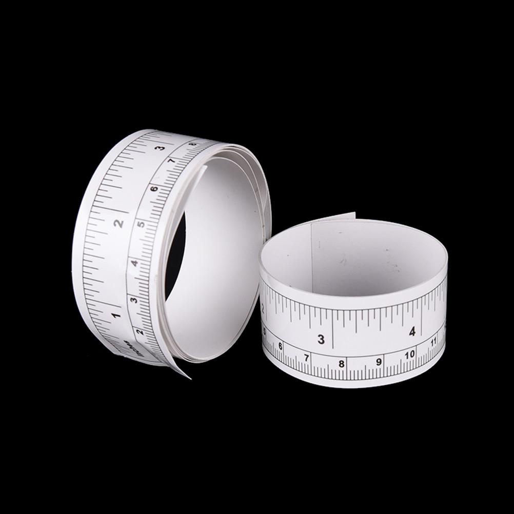 45/90cm Vinyl Metric Measure DIY Self Adhesiv Measuring Tape Soft Ruler ...