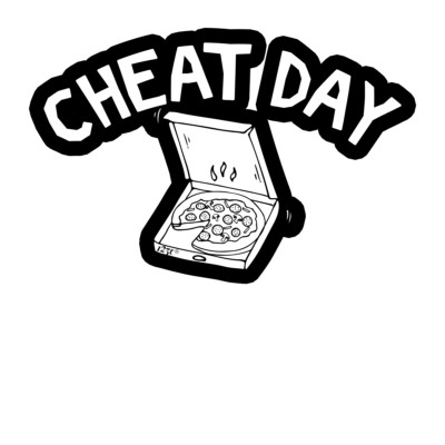 2 x Car Stickers cheat day Decal Bumper Bike Truck Laptop Window Decal ...