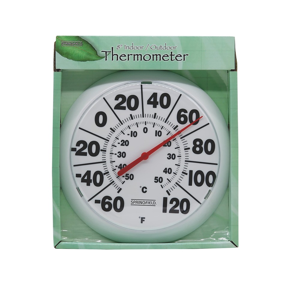 Springfield Indoor Outdoor Big and Bold Dial Thermometer, Wireless ...