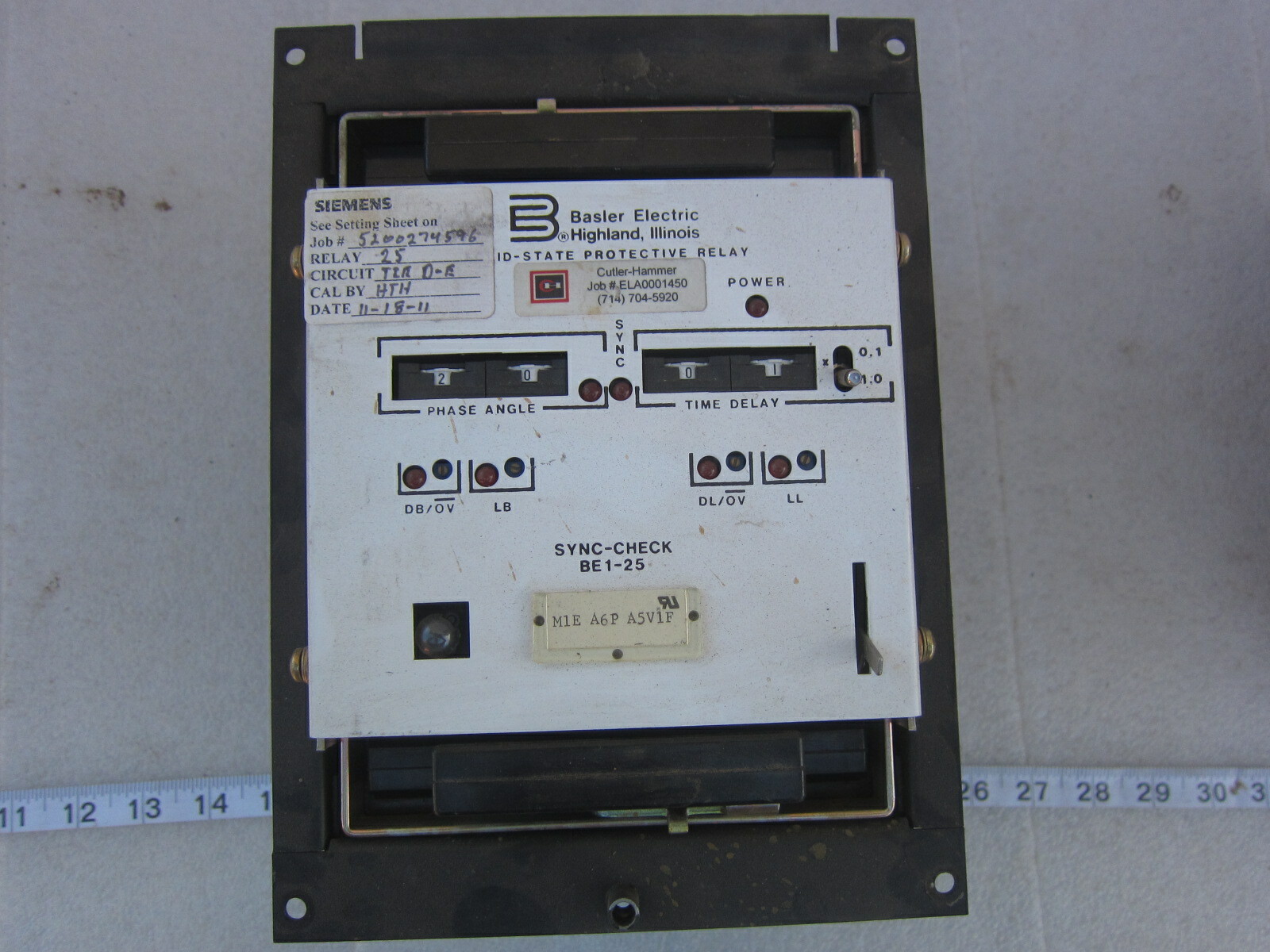 Basler-Electric BE1-55 BE1-27/59 BE-1 BE1- 50BF BE1- 79 BE1-87G Relay ...