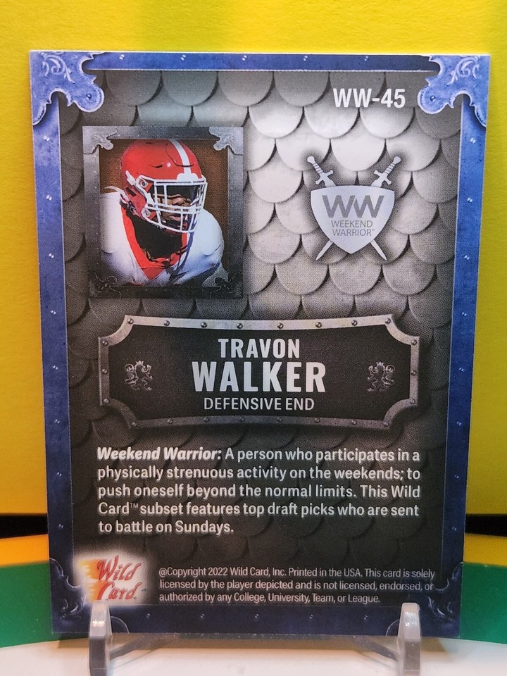 2022 Wild Card Matte #WW-45 Travon Walker Jacksonville Jaguars | eBay