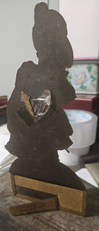 Rare “White Label” Dewar’s Scotch Whisky Advertising TIN Figure SIGN ...