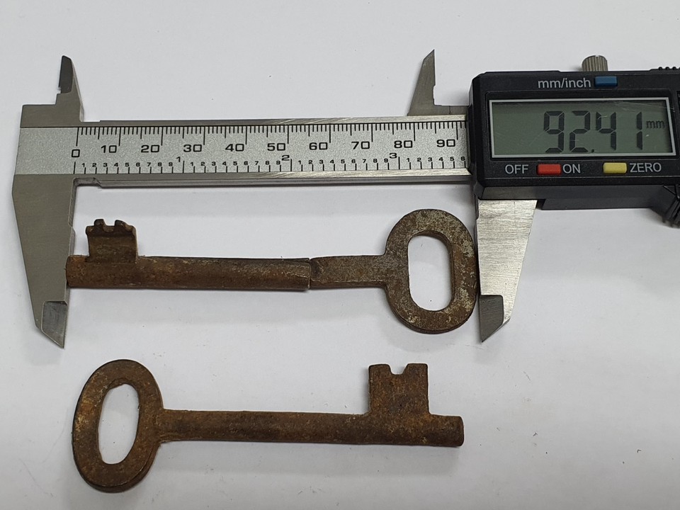 Antique, rare lock keys. Original shape. Good condition, 2 pieces. Set ...