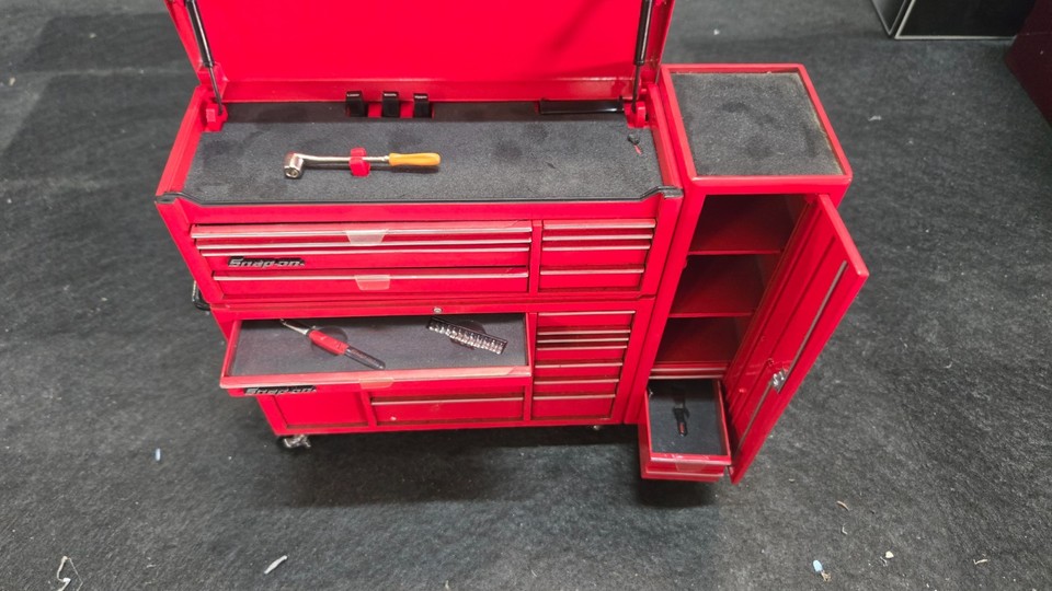 Rare Vintage SNAP-ON Tools Mini Toy Model Wheeled Tool Box Chest ...