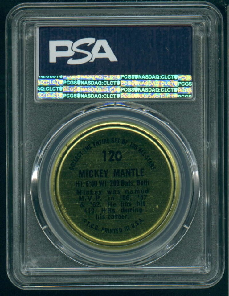 1964 Topps Coins #120 Mickey Mantle PSA 7 Yankees (5180) | eBay