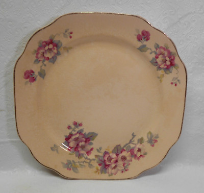 Vintage Quadro Crooksville China Co. Plate - Floral Pattern 732 - 9 1/2 ...