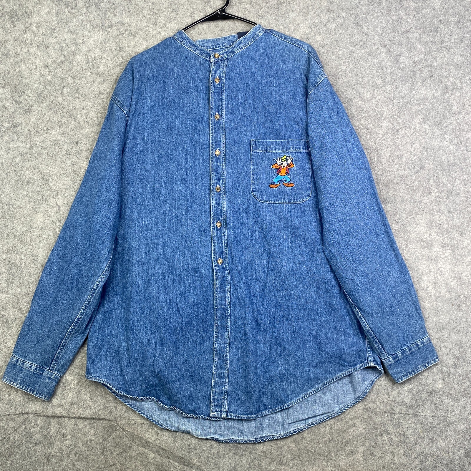 Vintage Disney Catalog Goofy Denim Shirt Mens XL Tall… - Gem