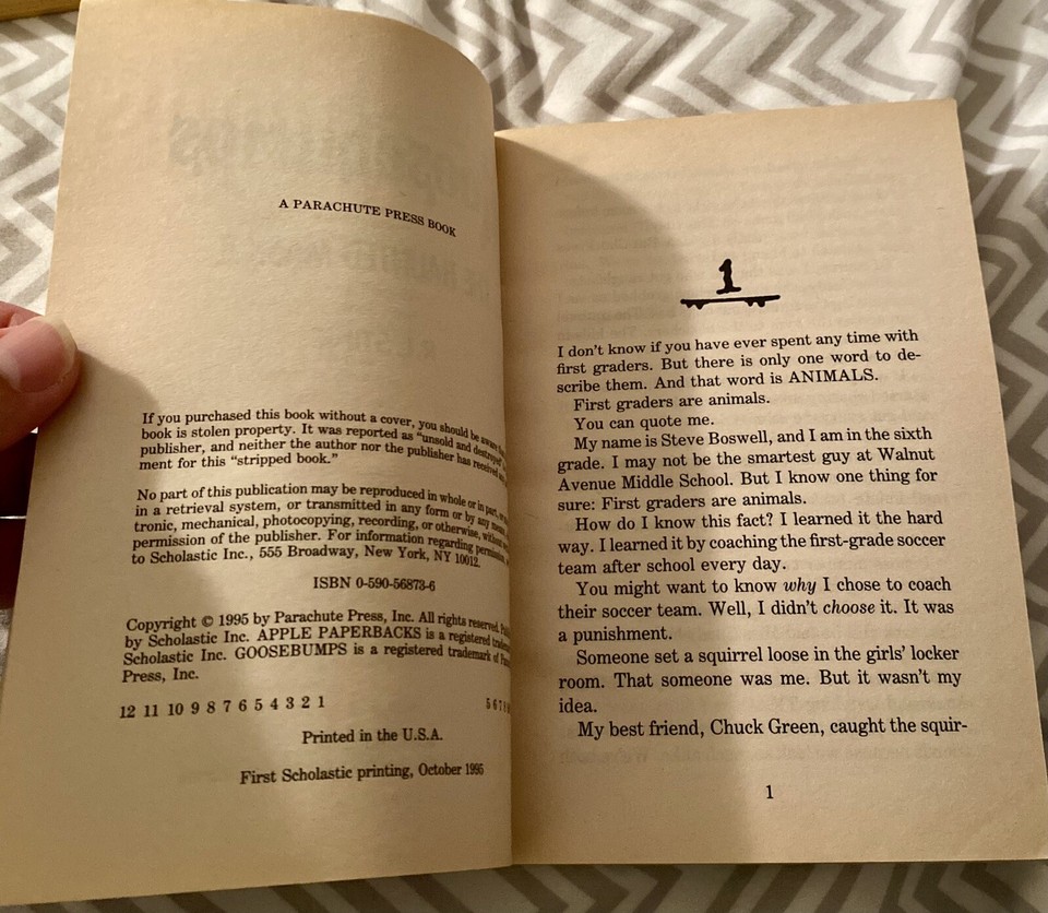 First Print & Edition-Goosebumps Book-#36-The Haunted Mask-II/2/Two-R ...