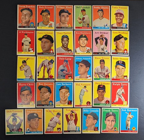1958 Topps Baseball Starter Set 31 Cards | eBay